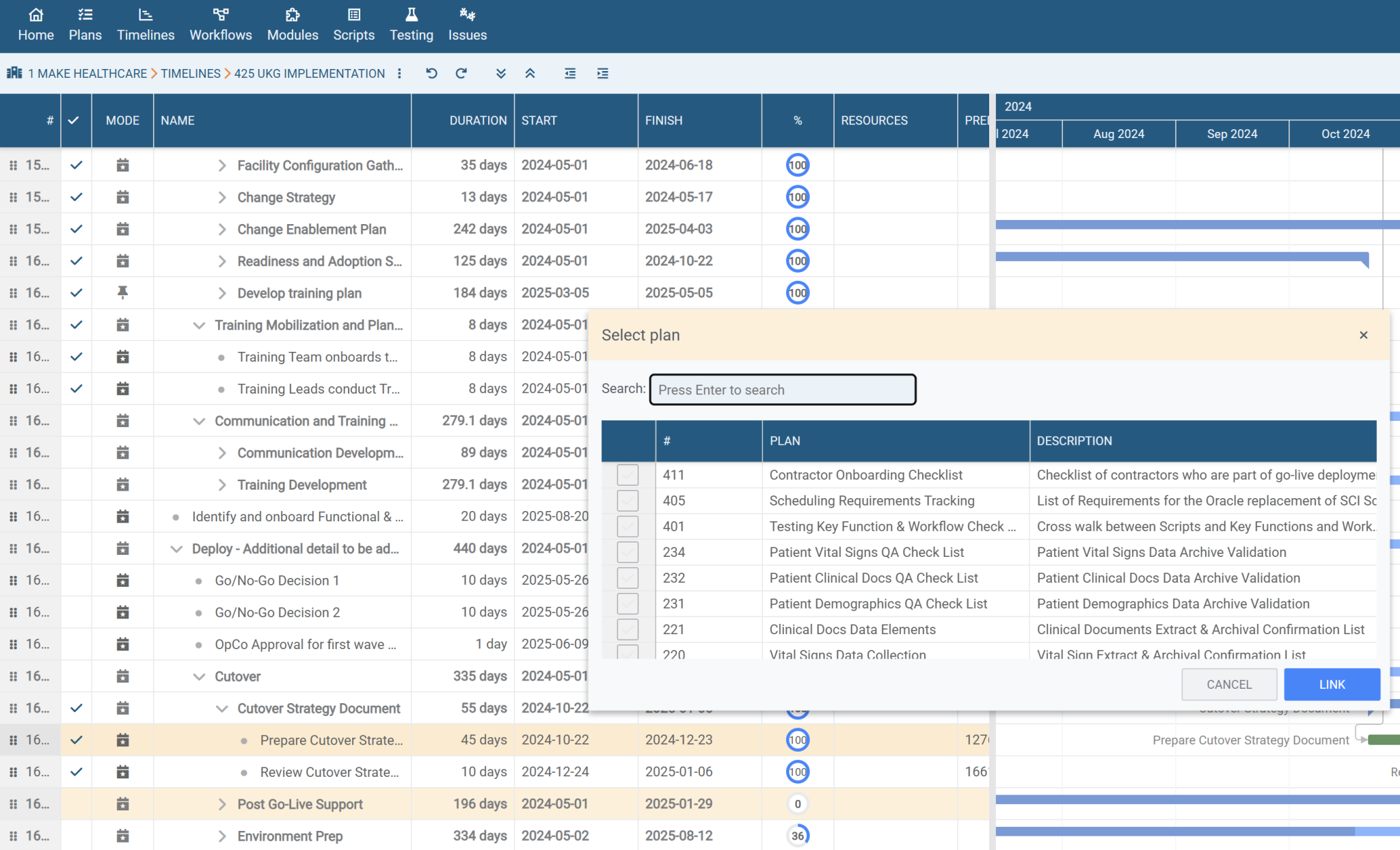 TransIT Timelines – MAKE Solutions®